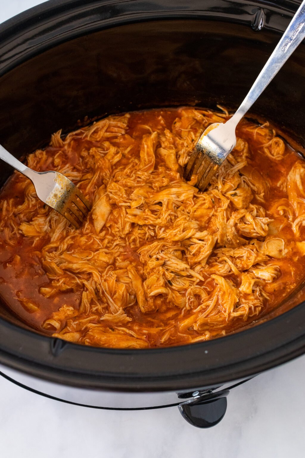 5-Ingredient Crock Pot Buffalo Chicken