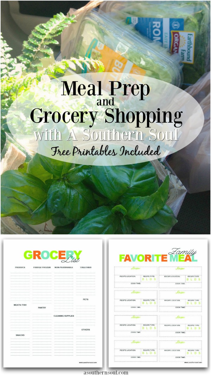 Meal Prep & Grocery Shopping • Free Printables