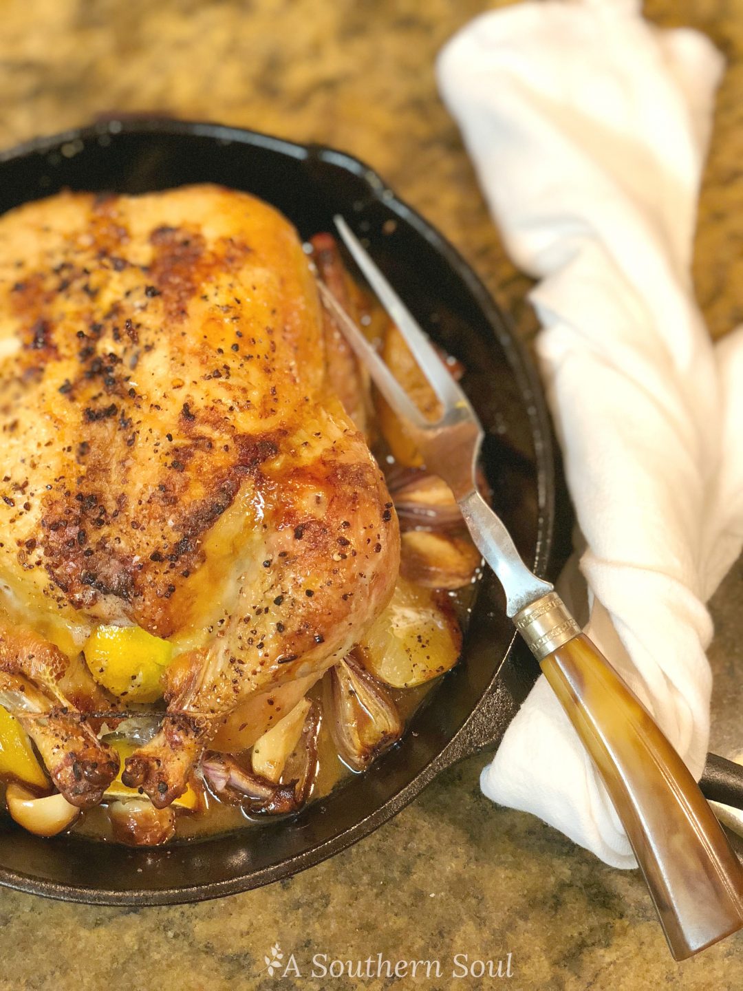 Perfect Lemon Roast Chicken - A Southern Soul