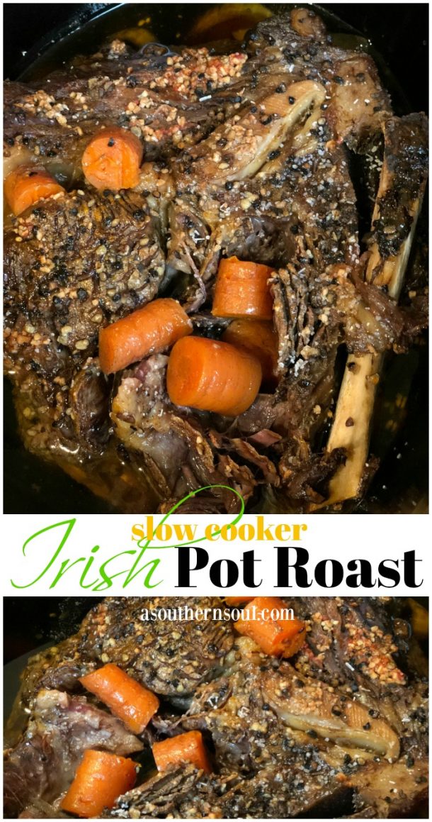 Slow Cooker Irish Pot Roast - A Southern Soul