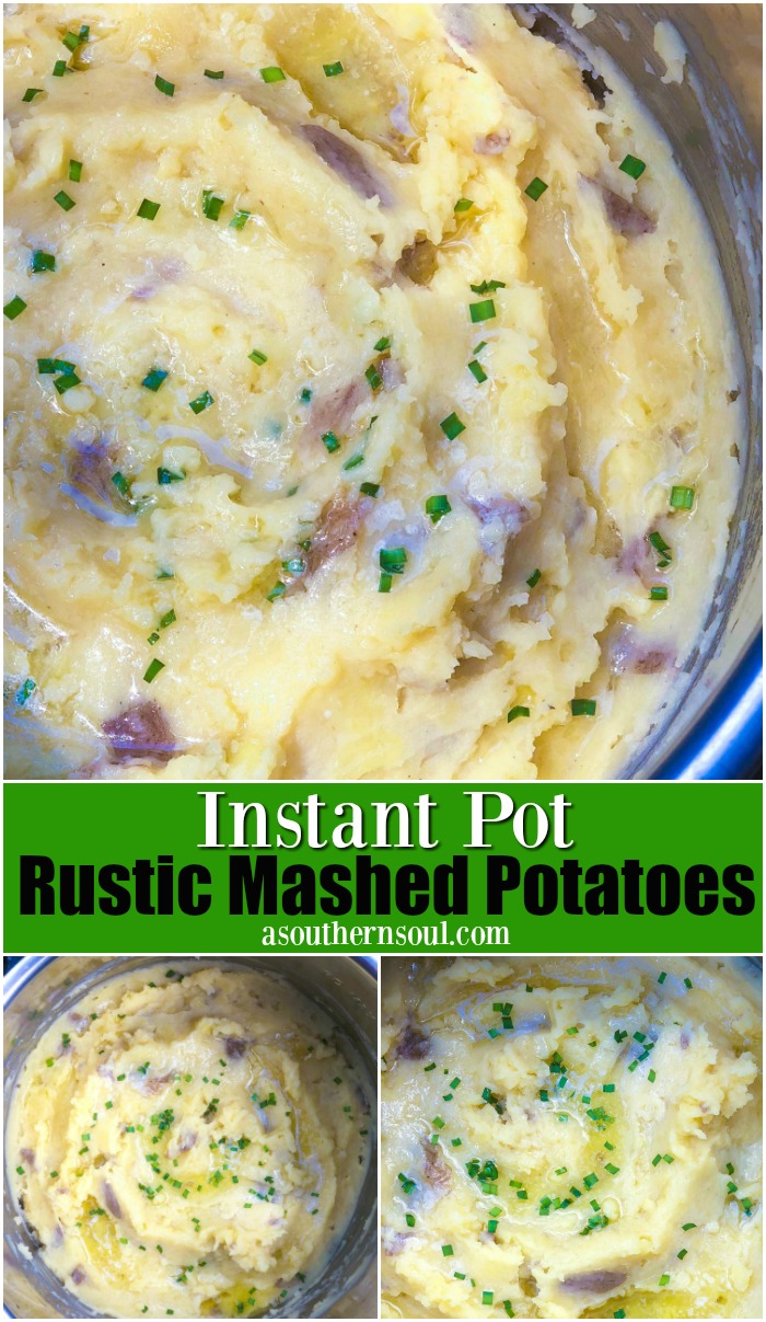 Instant Pot Rustic Mashed Potatoes