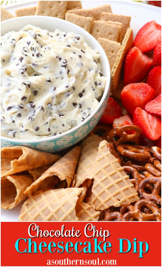 Easy Chocolate Chip Cheesecake Dip