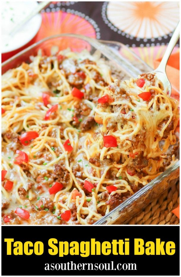 Easy Taco Spaghetti Casserole