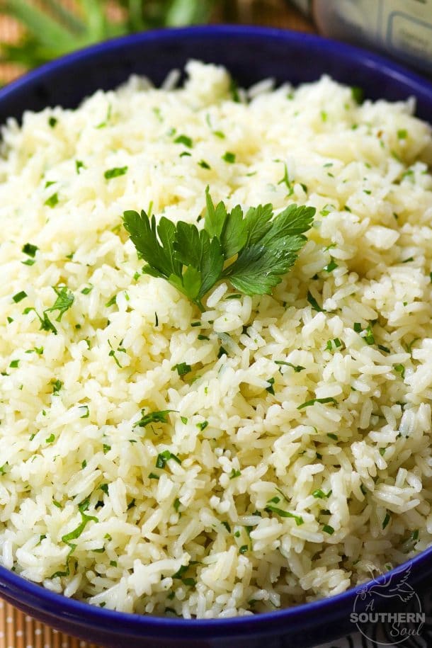 Instant Pot Garlic and Herb Rice