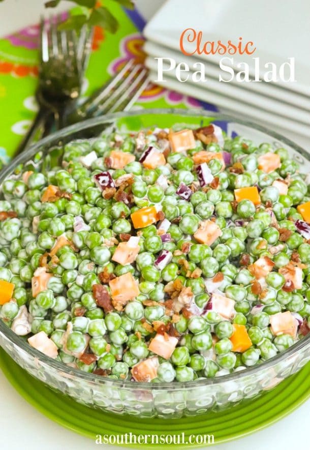 Classic Pea Salad - A Southern Soul