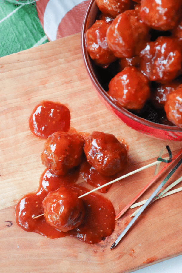 Game Day Crock Pot Meatballs