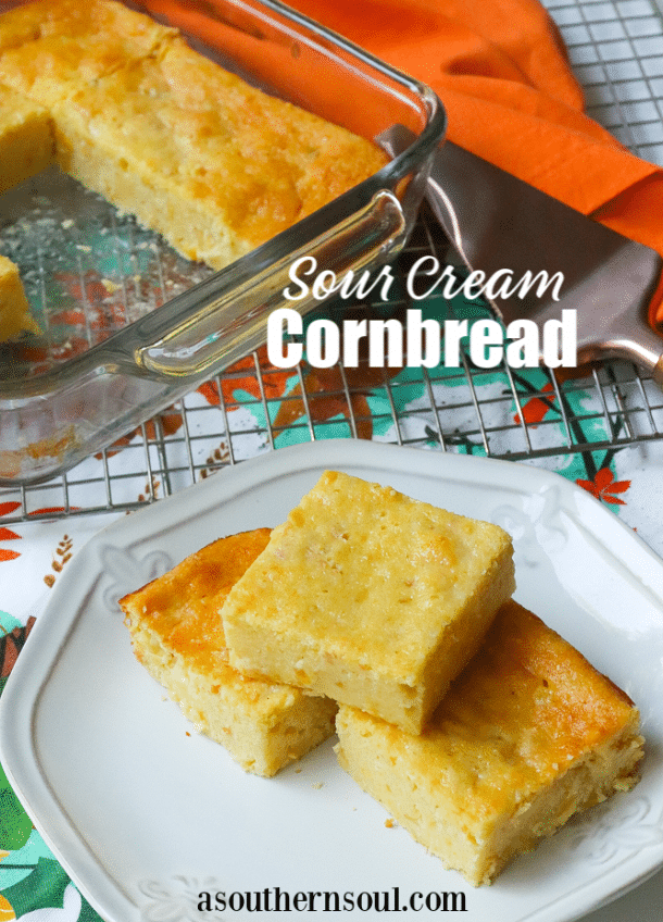 Sour Cream Cornbread Recipe (Jiffy Mix, Creamed Corn, So Moist!)