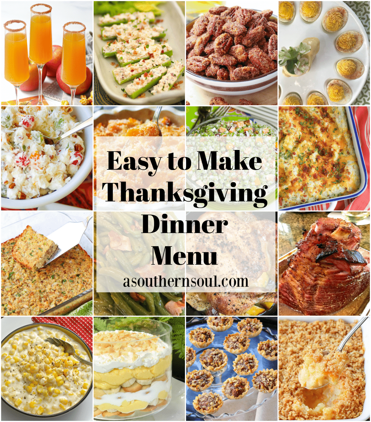 Easy To Make Thanksgiving Dinner Menu Thanksgiving Dinner Menu Aria Art