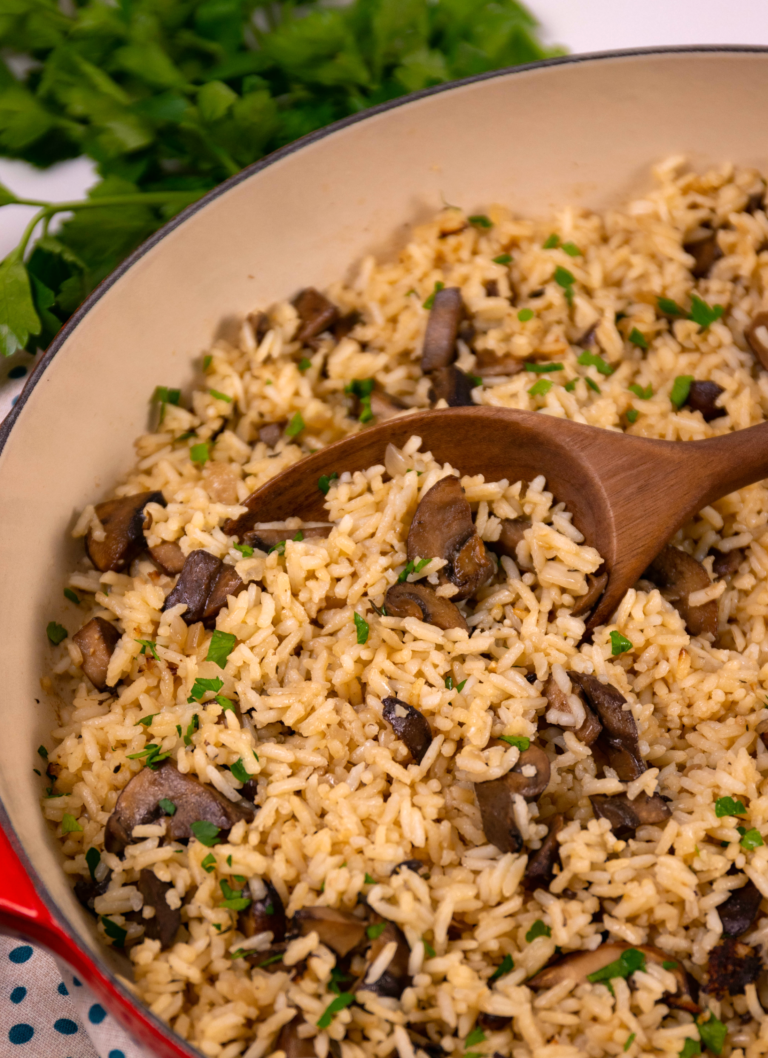 One Pot Mushroom Rice - A Southern Soul