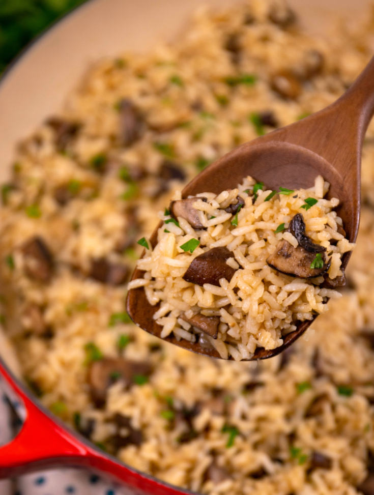 One Pot Mushroom Rice - A Southern Soul