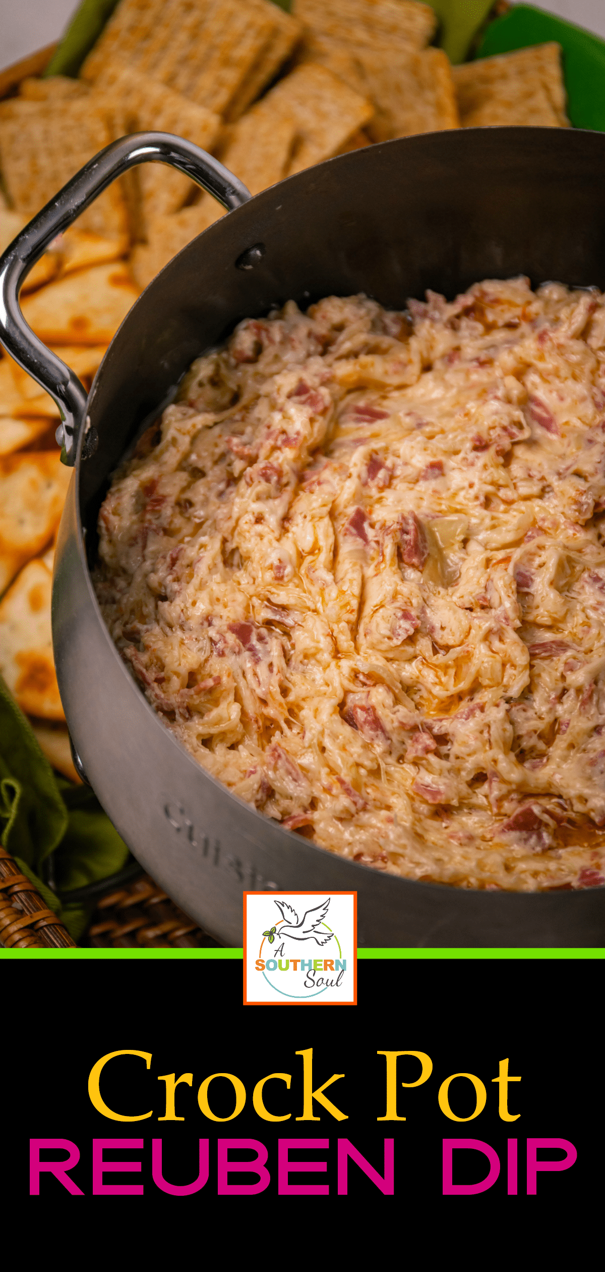 Classic Crock Pot Reuben Dip - A Southern Soul