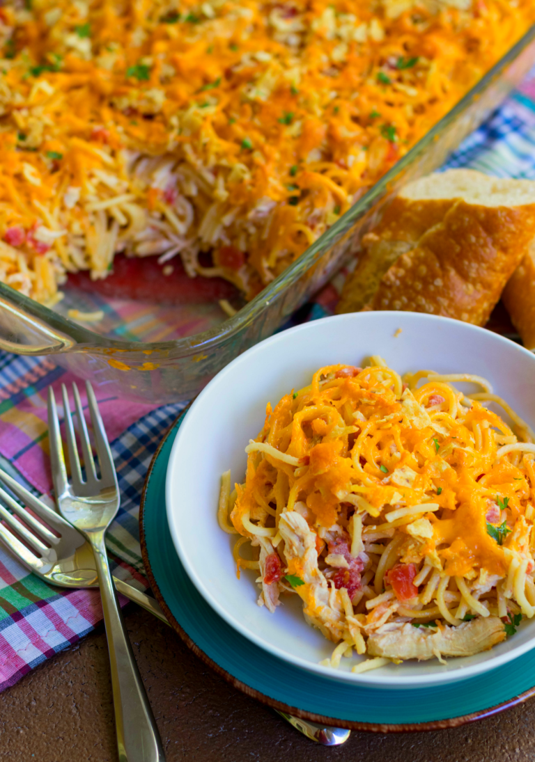 Rotel Chicken Spaghetti