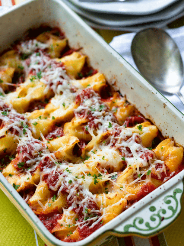 Three Cheese Stuffed Shells - A Southern Soul