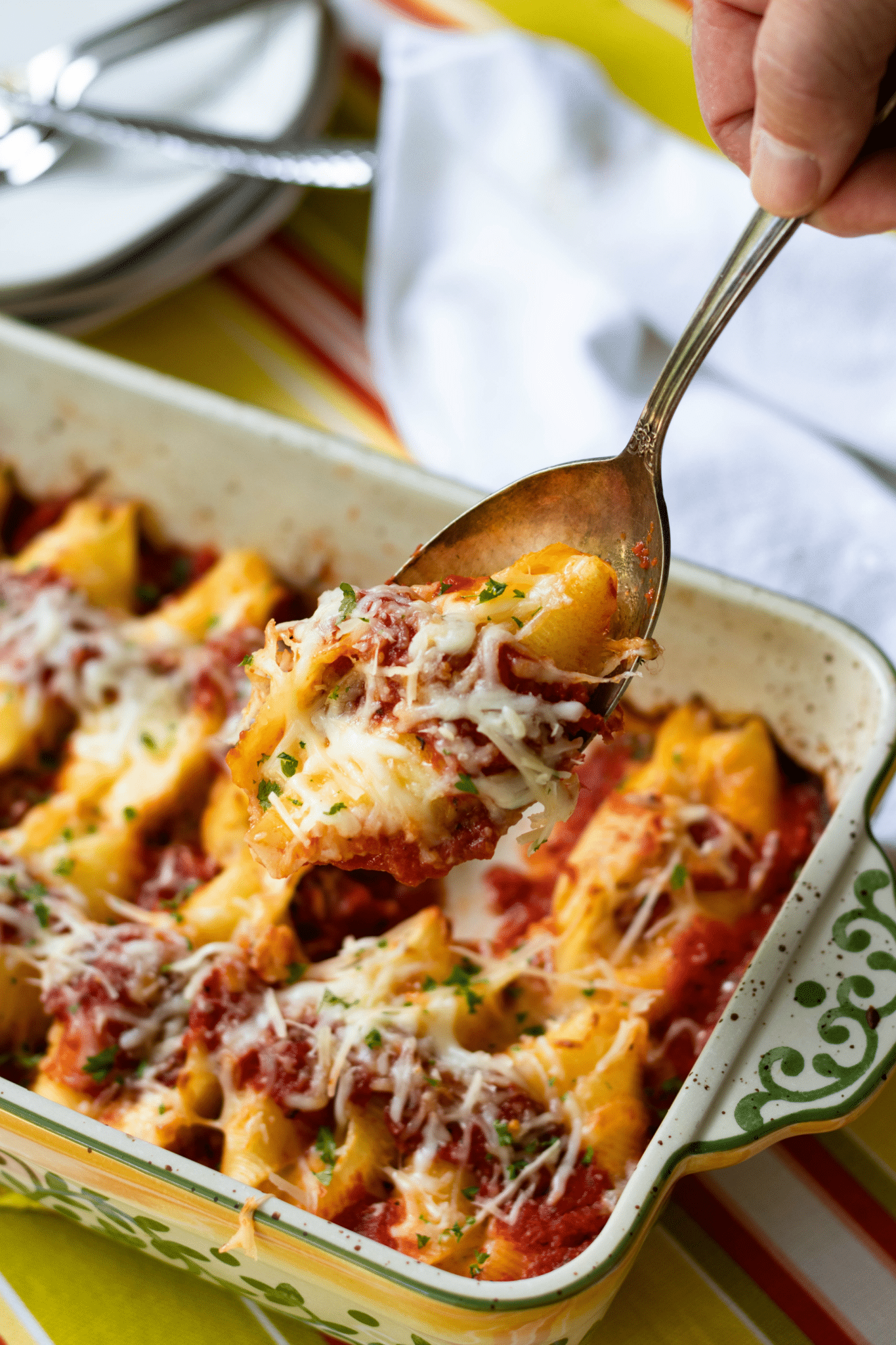 Three Cheese Stuffed Shells - A Southern Soul