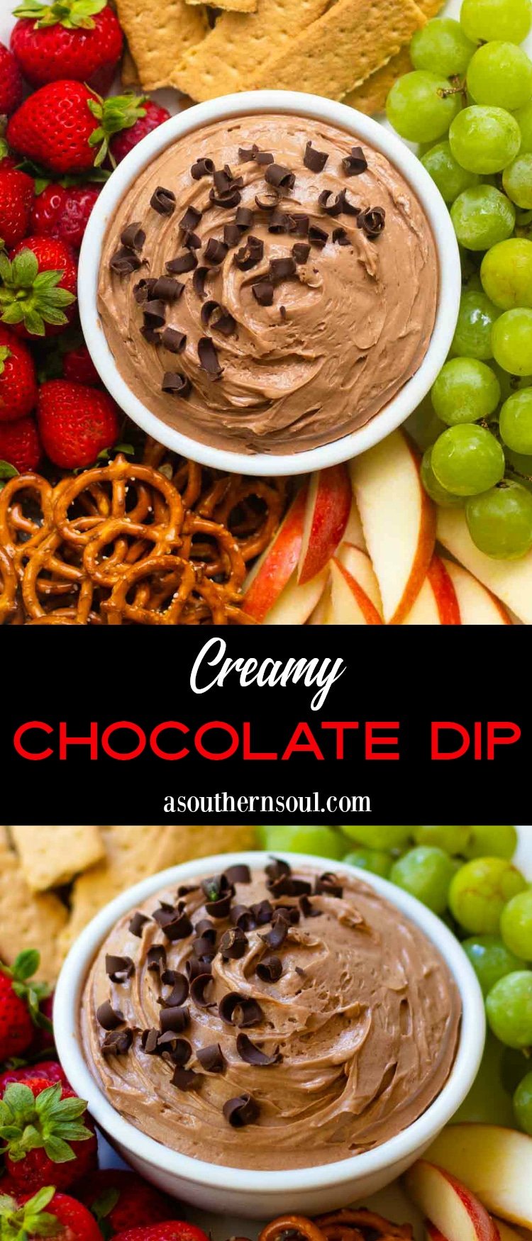 Easy Creamy Chocolate Dip - A Southern Soul