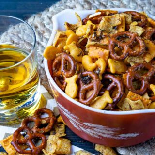 Homemade Spicy Cheese Cracker Mix (So Addictive!)