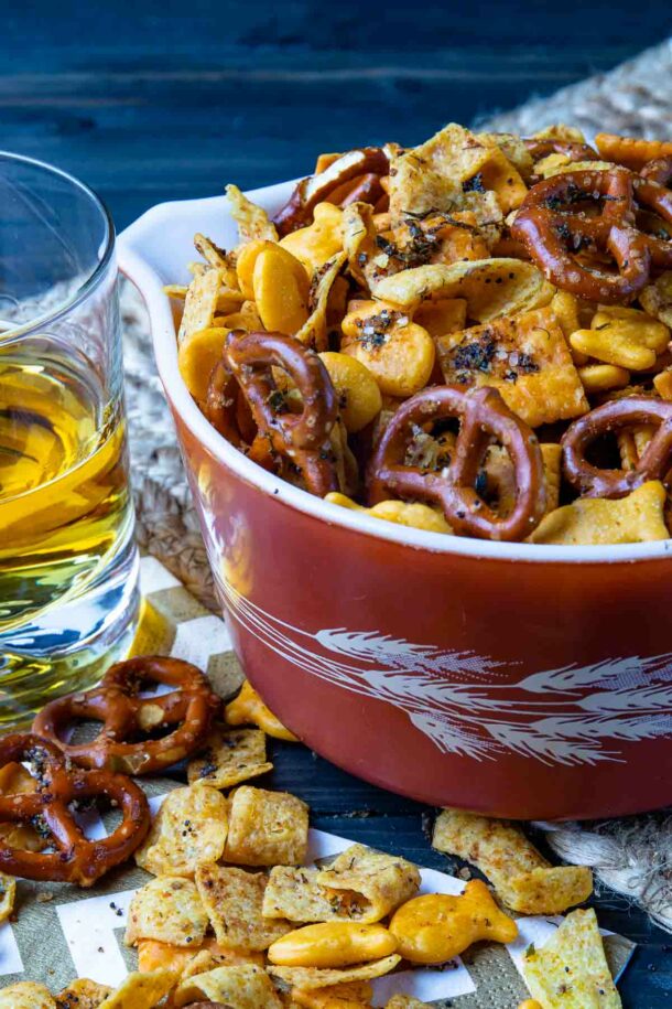 Spicy Cheese Cracker Snack Mix