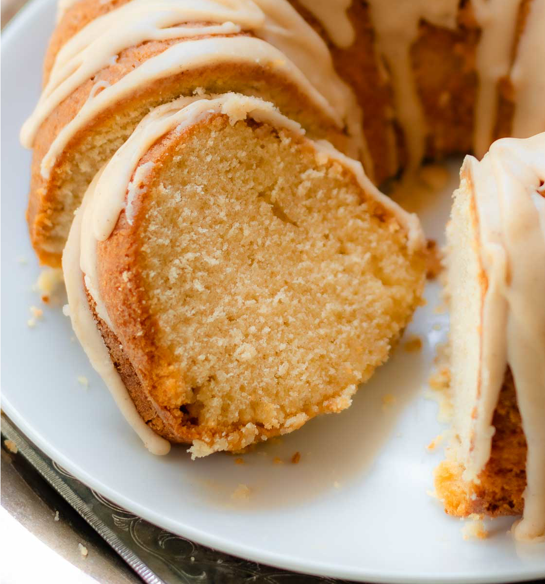 Buttermilk Pound Cake With Brown Butter Icing