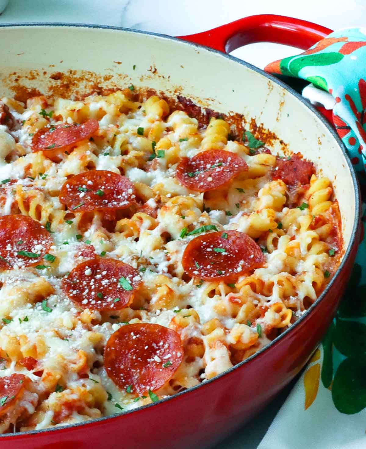 Pizza Pasta Bake - A Southern Soul