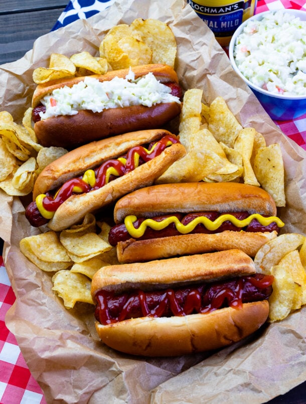 Air Fryer Hot Dogs — Crispy Buns, Juicy Dogs, 10 Minutes