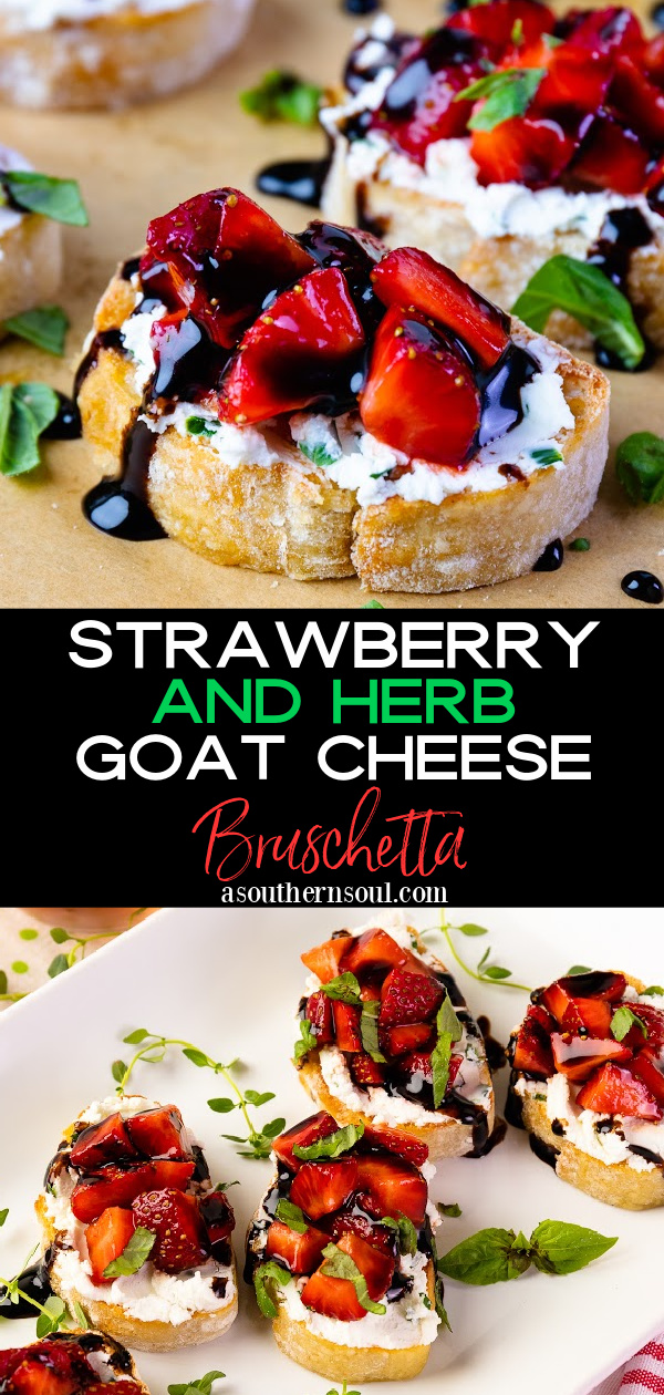 Easy Strawberry And Herb Goat Cheese Bruschetta Recipe