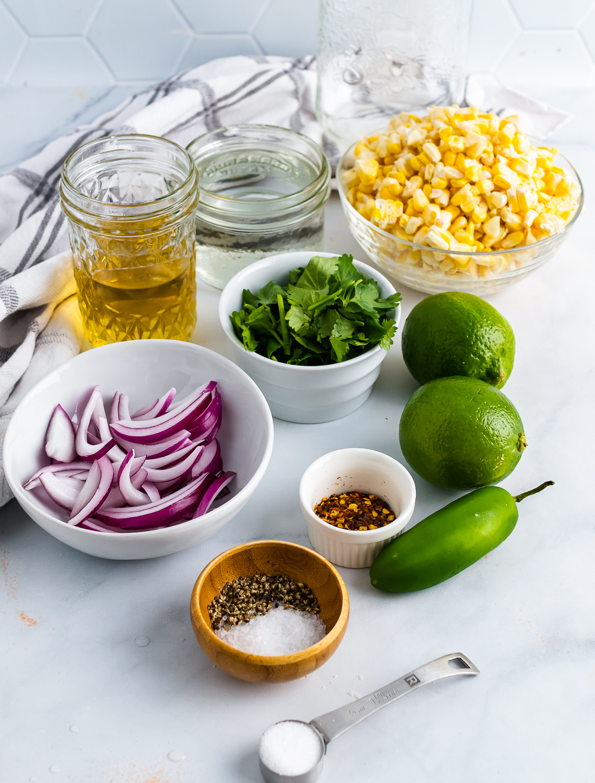 Pickled Corn with Red Onions and Cilantro