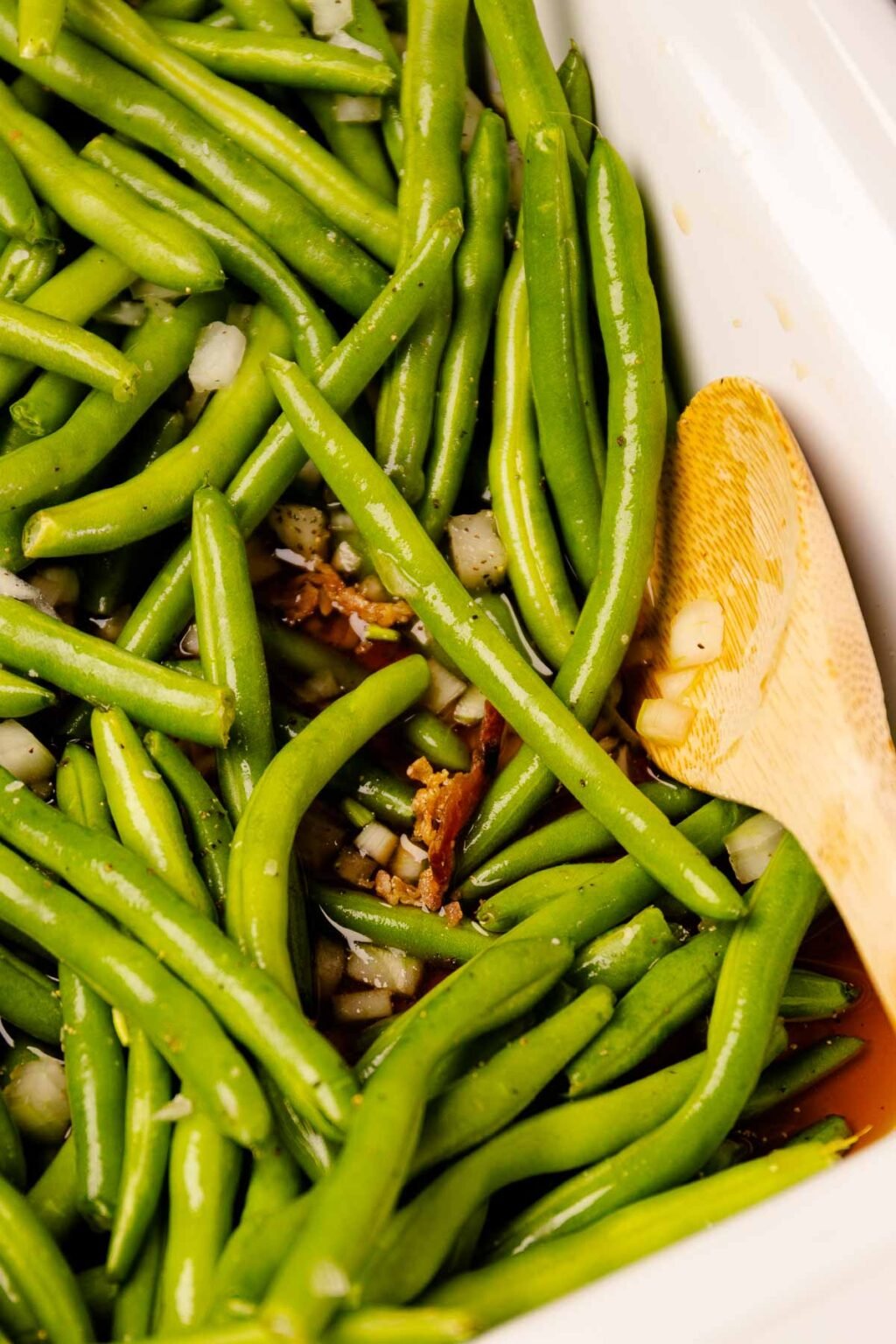 Crock Pot Maple Bacon Green Beans