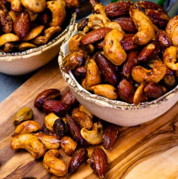 Sweet And Spicy Roasted Nuts Recipe