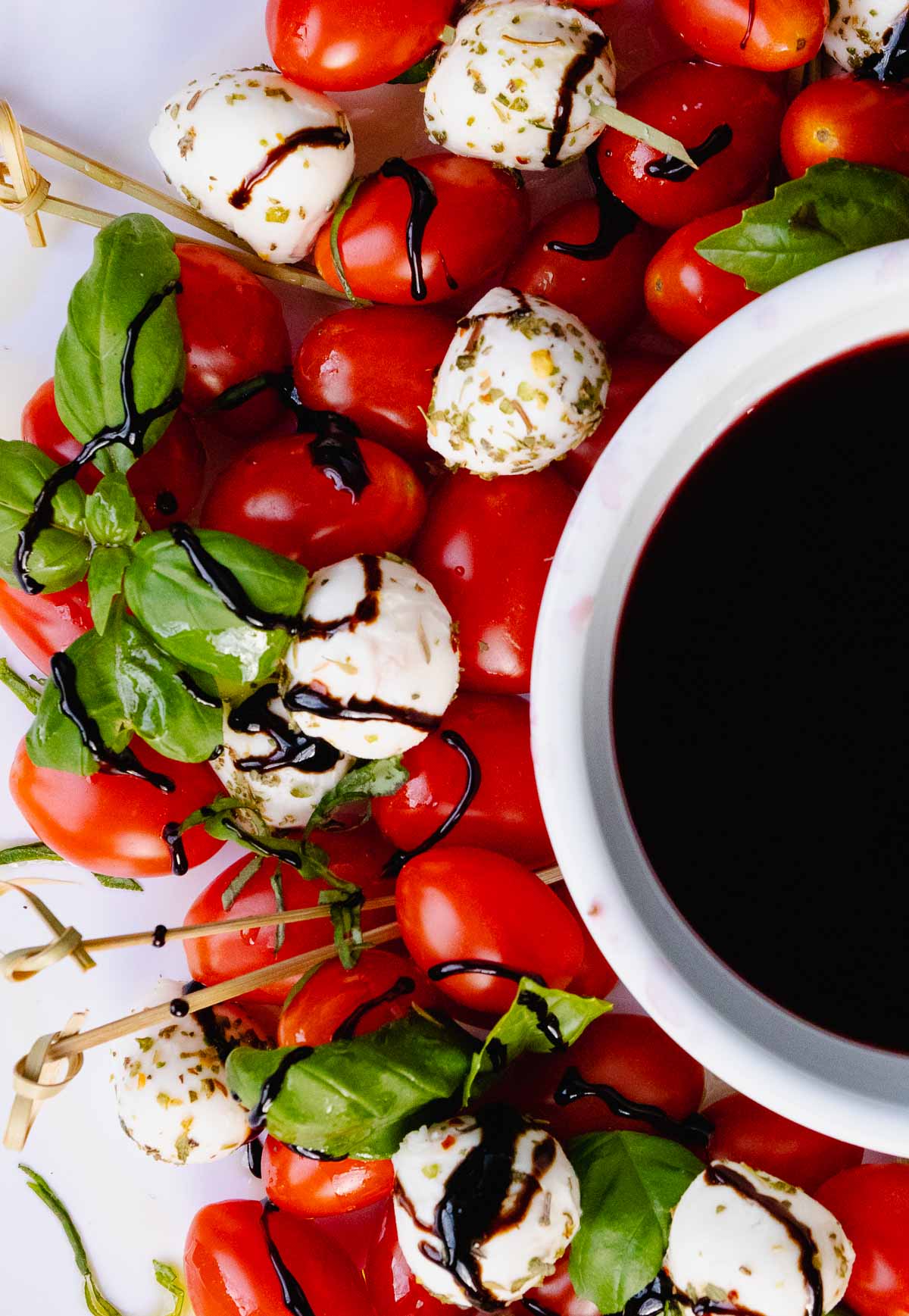 Caprese Salad Christmas Wreath