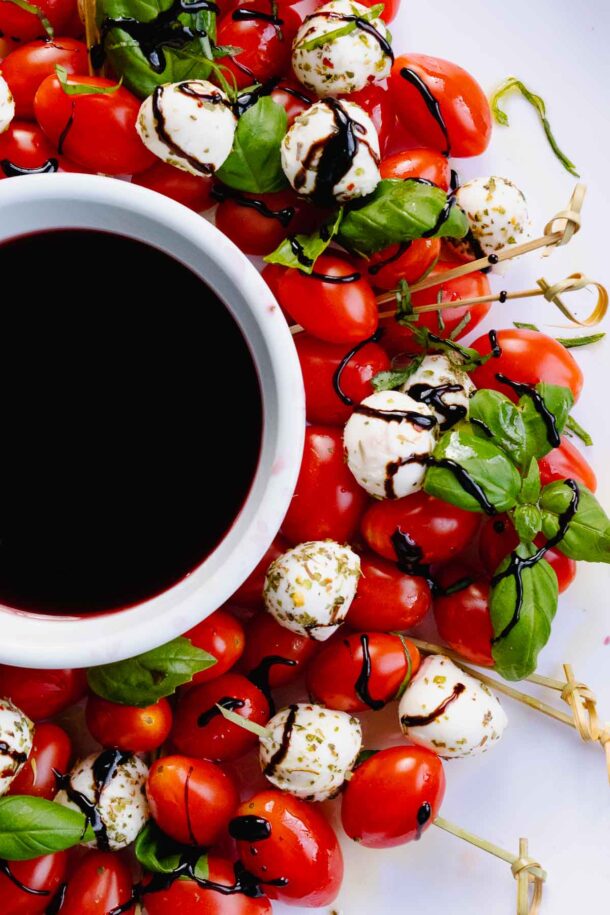 Caprese Salad Christmas Wreath