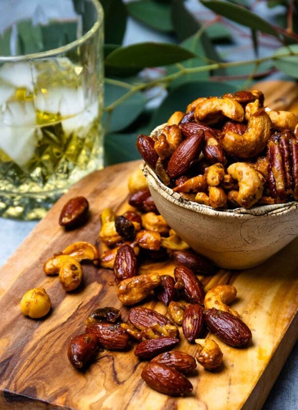 Sweet And Spicy Roasted Nuts Recipe