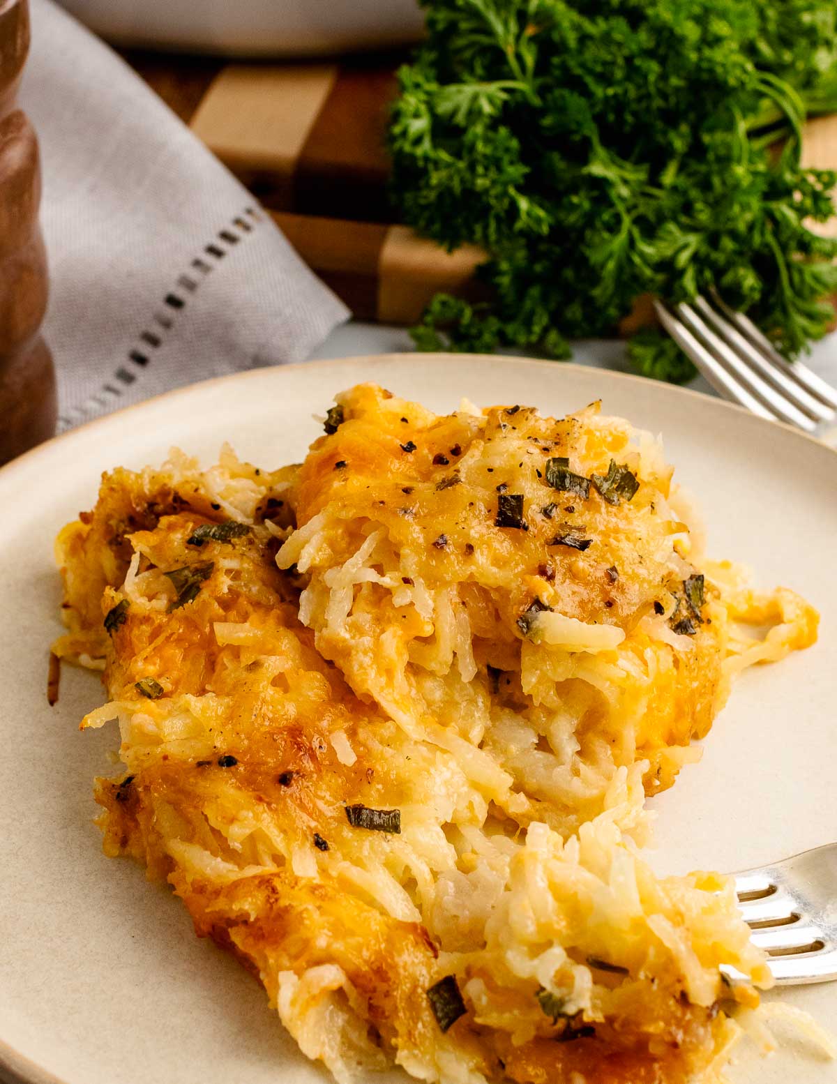 Cheesy Hashbrown Potato Casserole: No Canned Soup