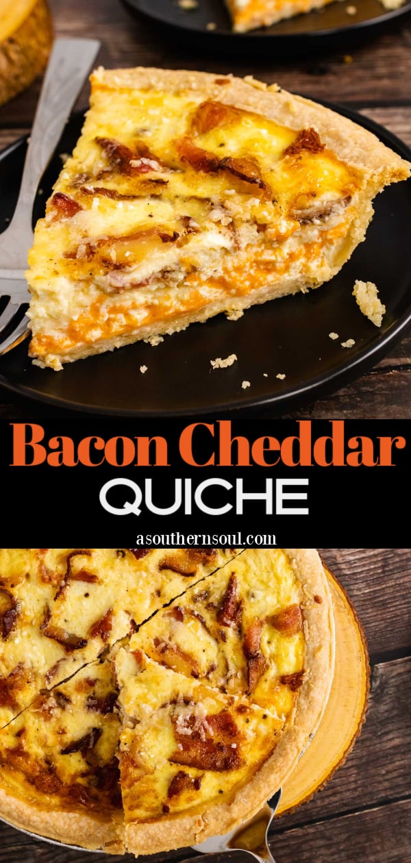 Bacon Cheddar Quiche Recipe - A Southern Soul