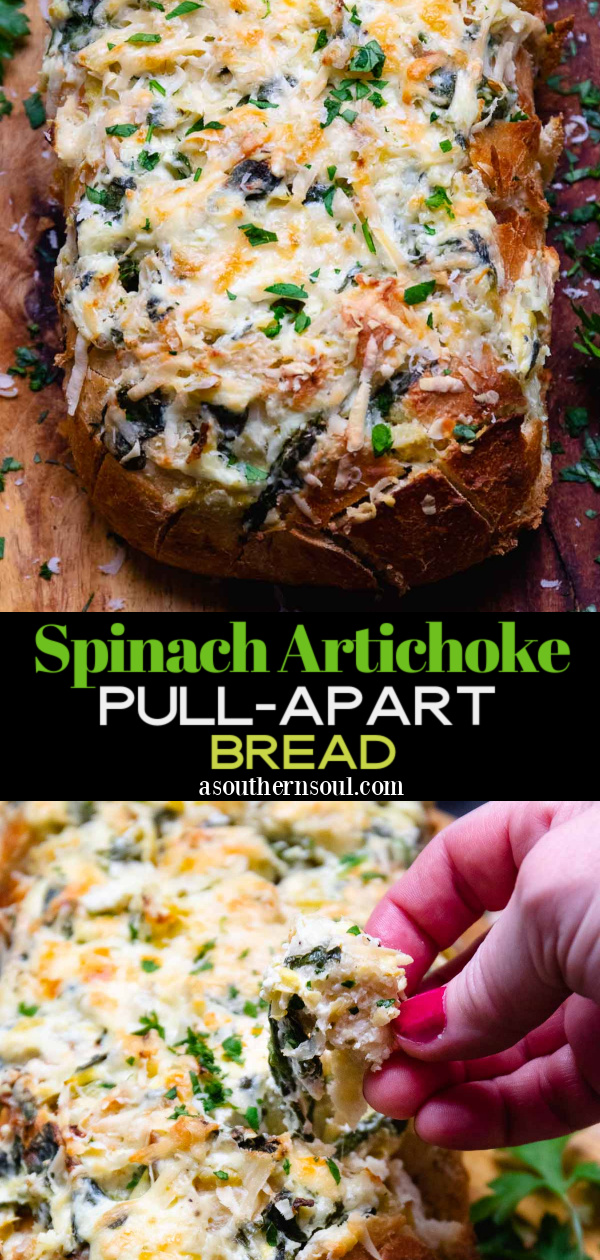 Spinach Artichoke Pull-Apart Bread