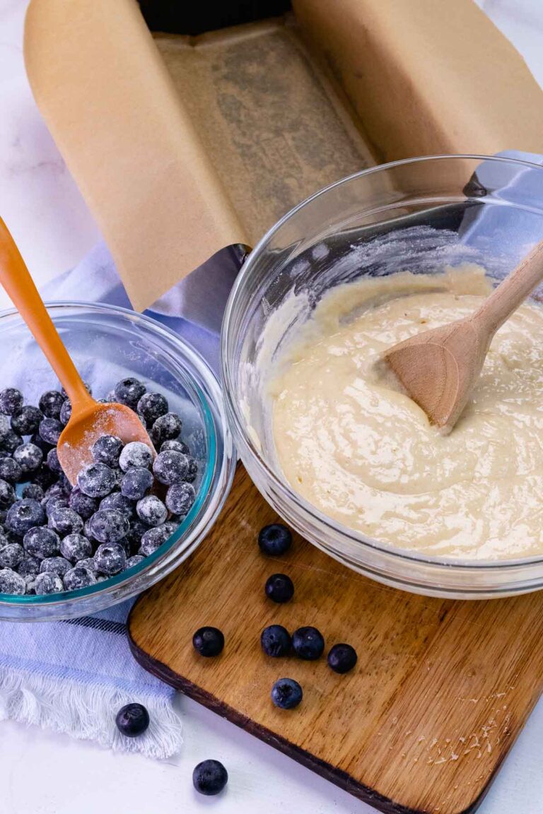 Fluffy Blueberry Bread With Lemon Glaze Recipe