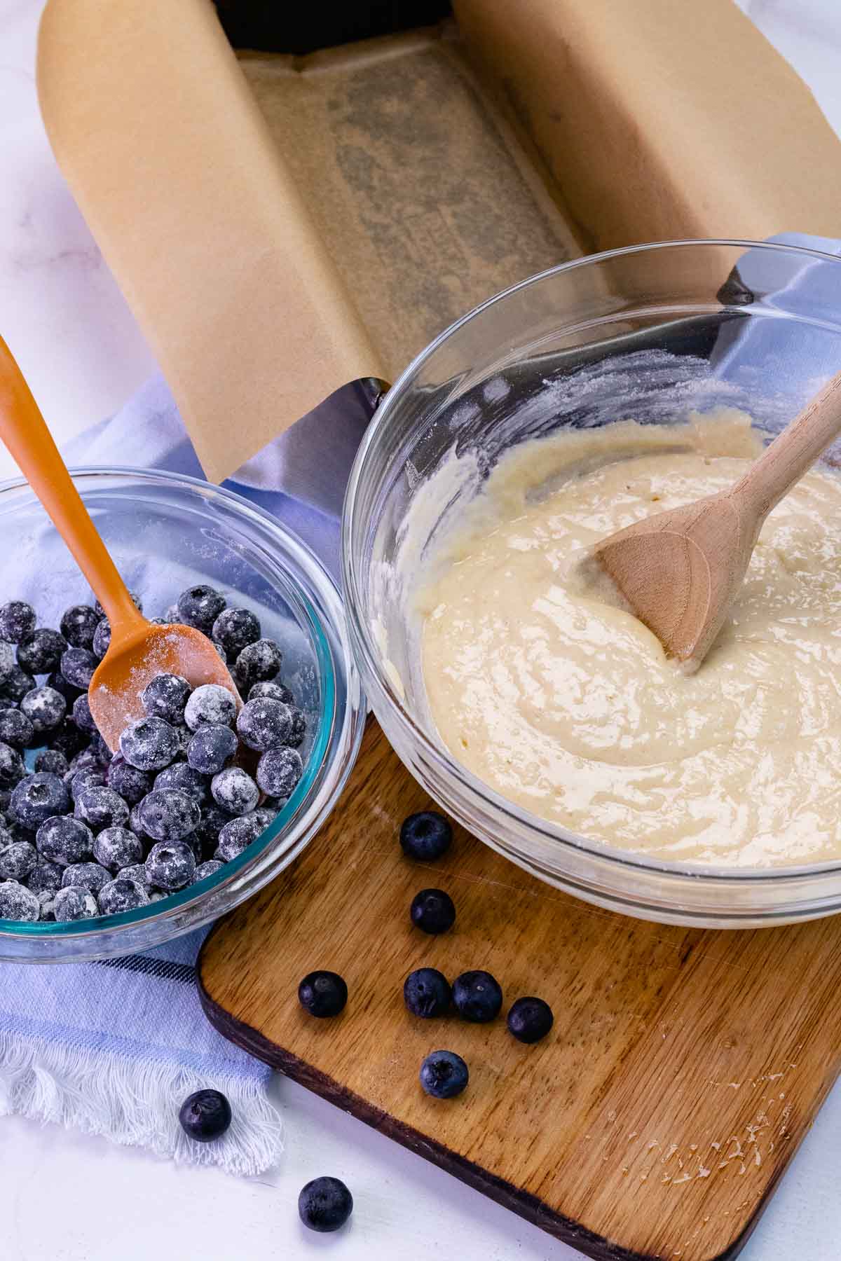 Fluffy Blueberry Bread With Lemon Glaze Recipe