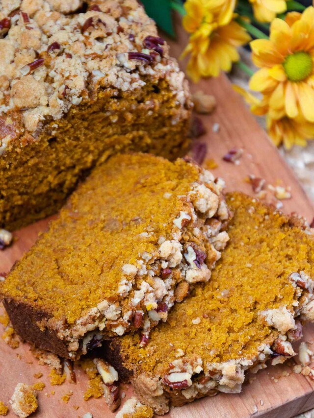 Pumpkin Pecan Streusel Bread Story - A Southern Soul