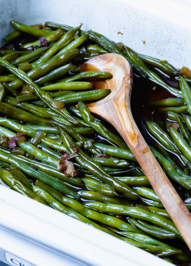 Crock Pot Maple Bacon Green Beans