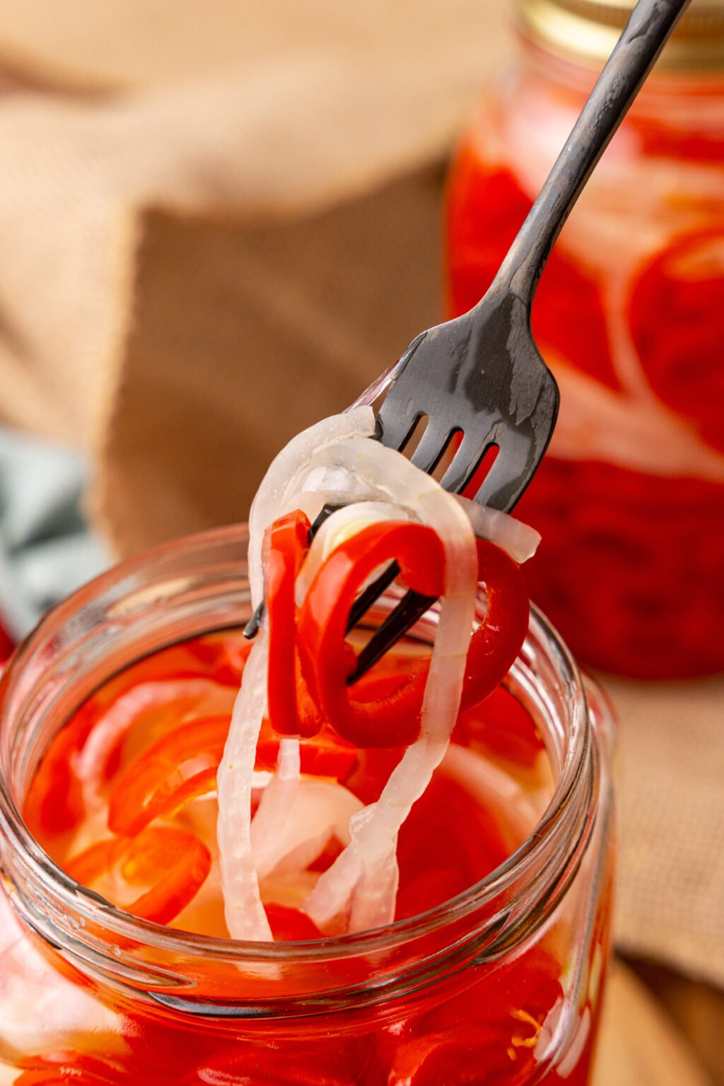 Quick Pickled Sweet Peppers And Onions