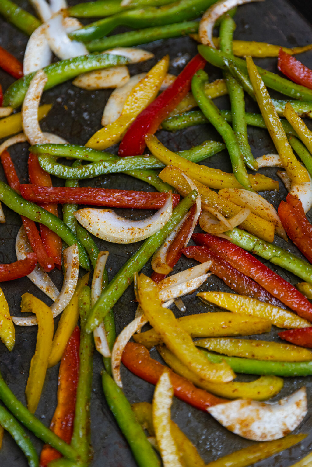 Sheet Pan Chili Lime Shrimp Fajitas