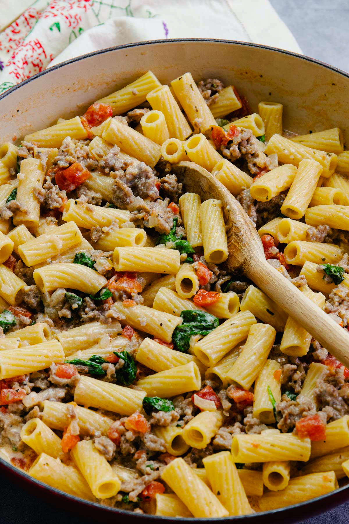 Creamy Italian Sausage Pasta - A Southern Soul