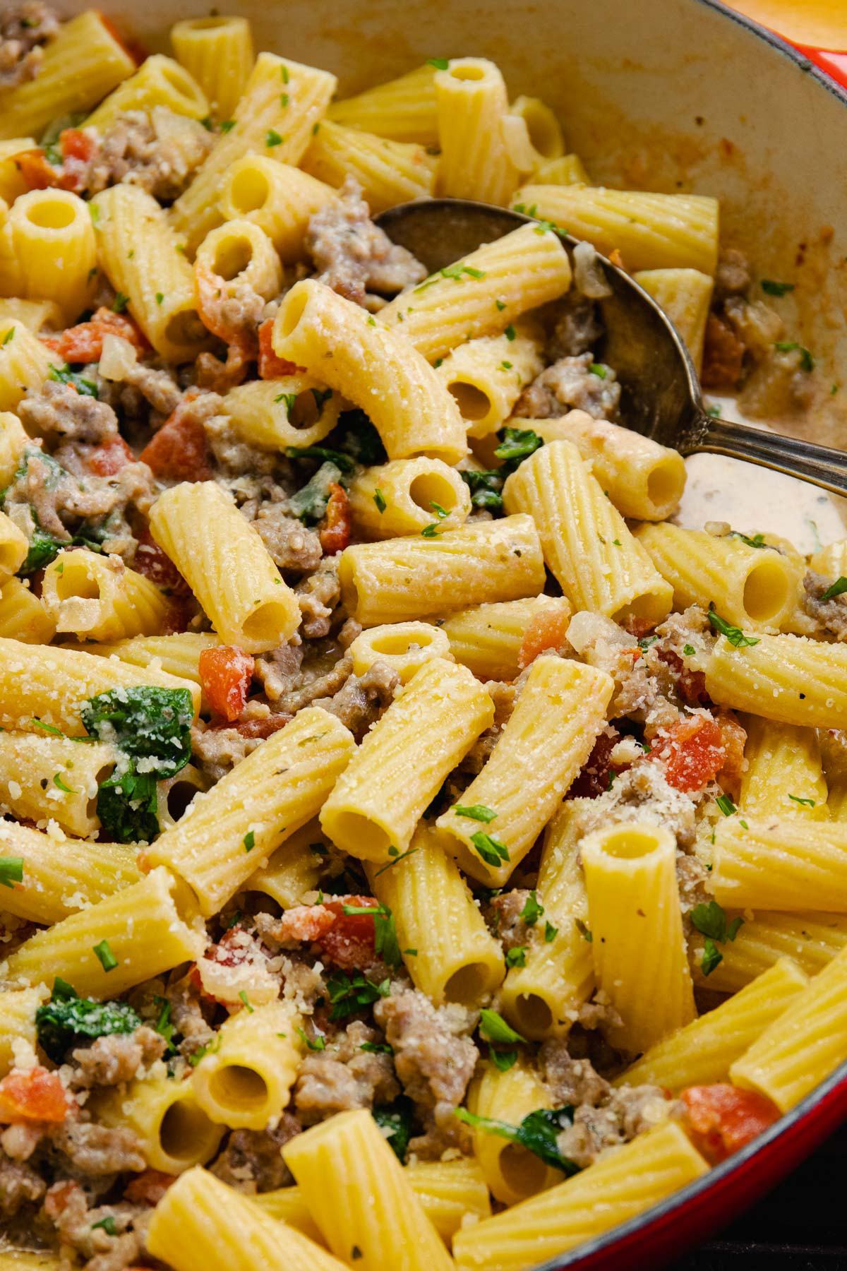 Creamy Italian Sausage Pasta - A Southern Soul