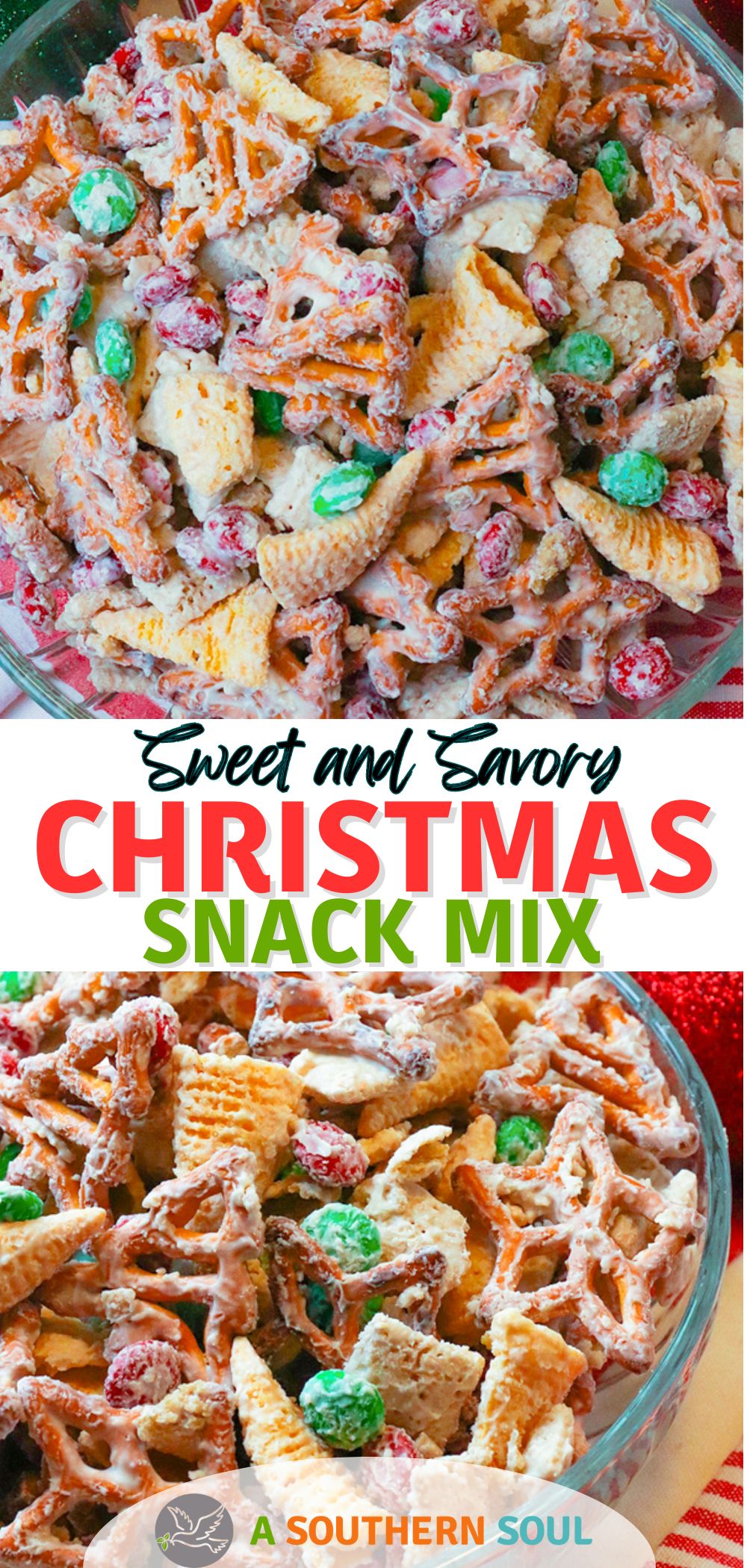 Sweet And Salty Christmas Snack Mix