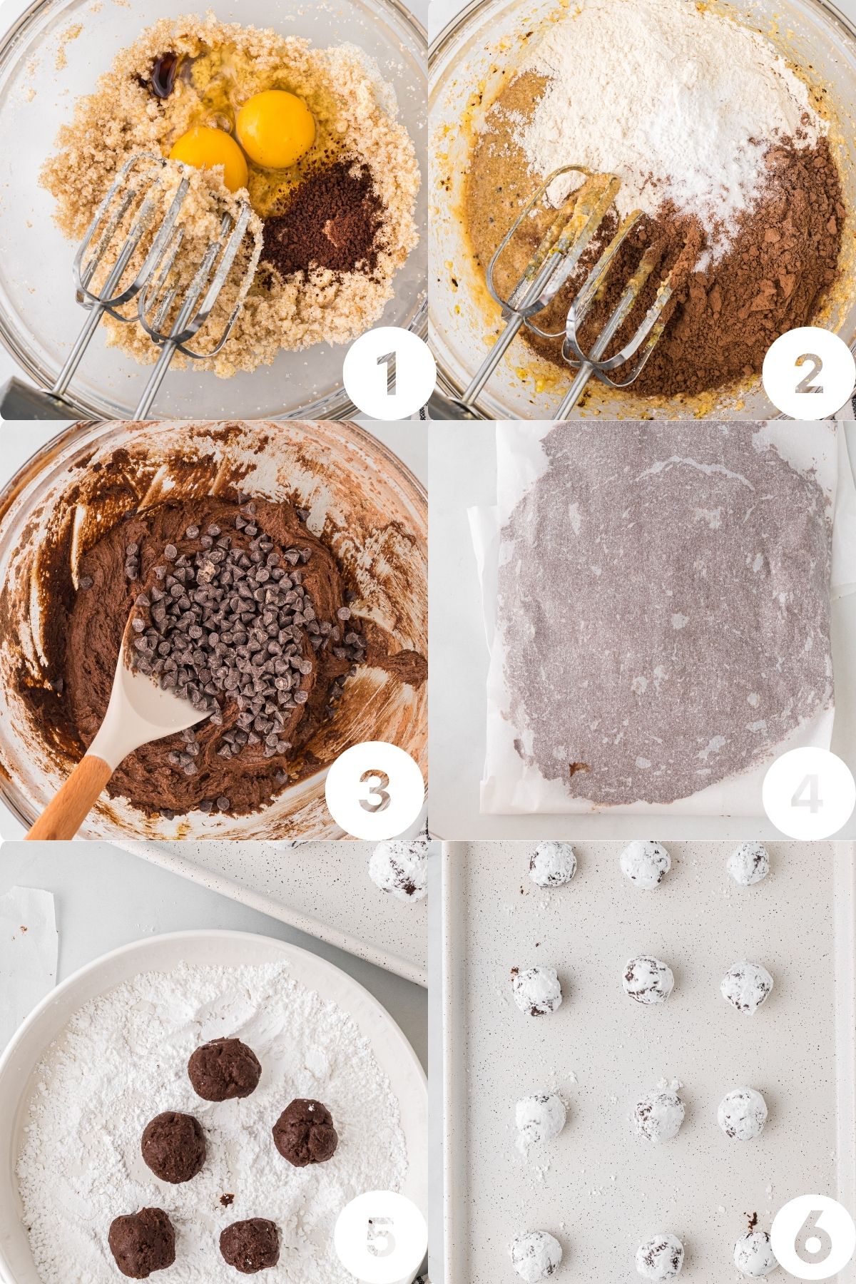 Fudgy Chocolate Crinkle Cookies