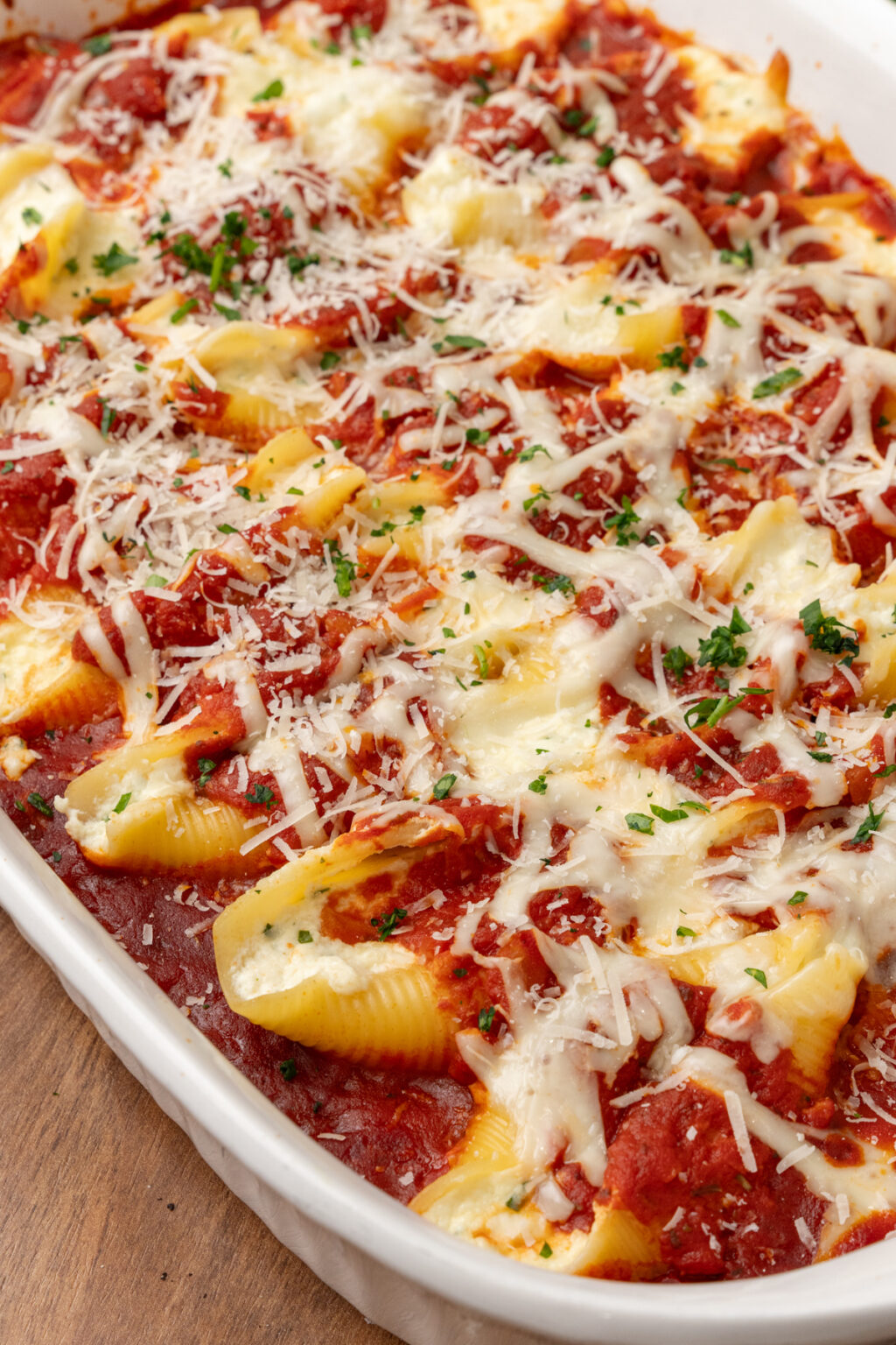 Three Cheese Stuffed Shells