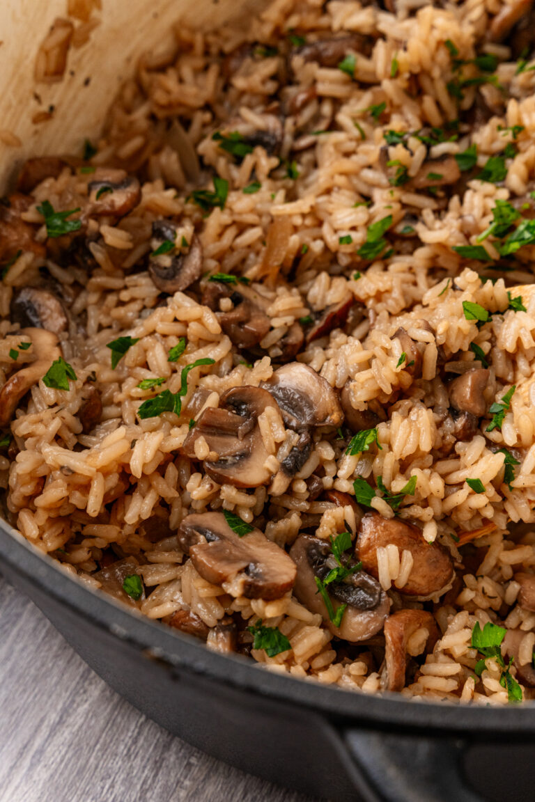 One Pot Mushroom Rice