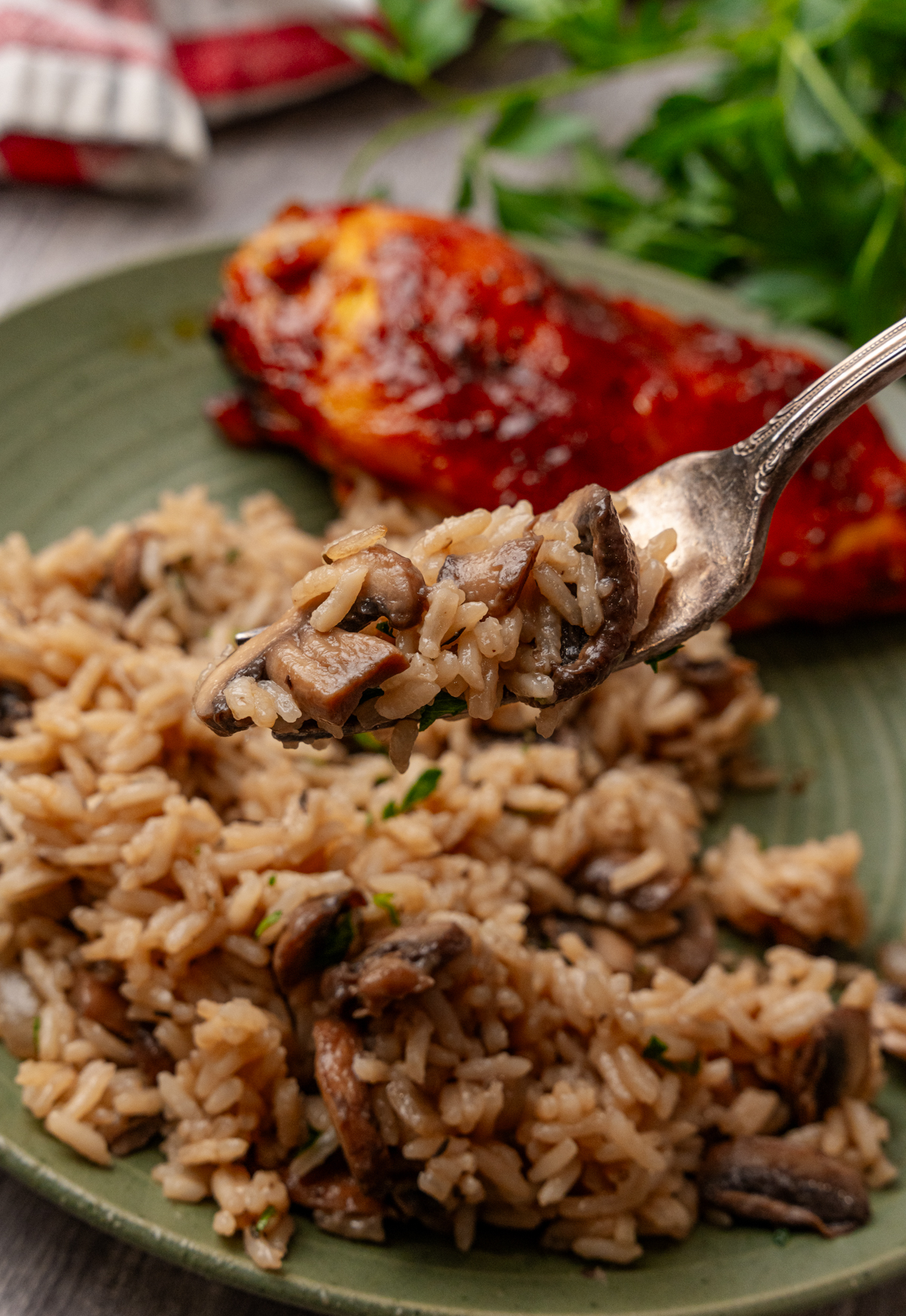 One Pot Mushroom Rice