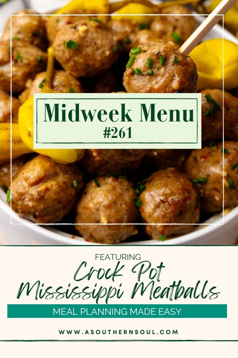 Midweek Menu Meal Plan 261