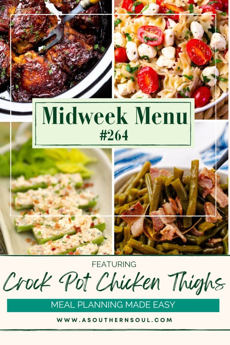 Midweek Menu Meal Plan 264