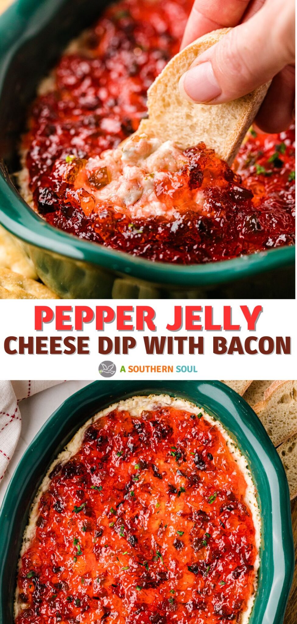 Pepper Jelly Cheese Dip With Bacon